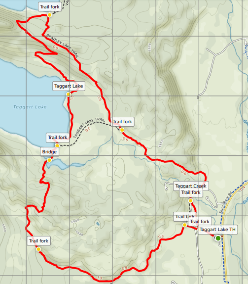 Bradley Lake, Taggart Lake, and Beaver Creek Trail Loop (Grand Teton ...