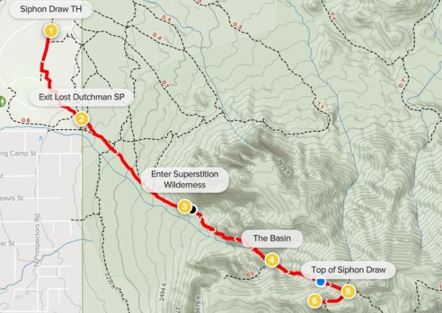 Flatiron via Siphon Draw Trail (Superstition Wilderness, AZ) – Live and ...